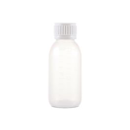 100cc Transparent Plastic Bottle with PP28 Tamper Evident Cap